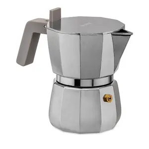ALESSI 6 Cup Cast Aluminum Espresso Maker - Grey