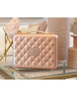 BEAUTIFECT Portable Makeup Table Box Gold - No Color