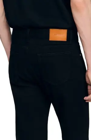 Sandro Slim-fit Five-pocket Jeans - Black