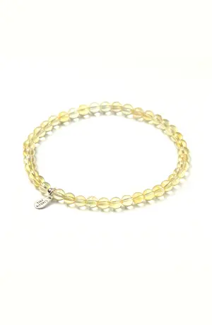 TINY RITUALS Tiny Rituals Citrine Beaded Bracelet Light Yellow