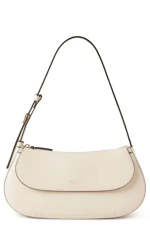 Mulberry Clovelly Leather Shoulder Bag - Eggshell