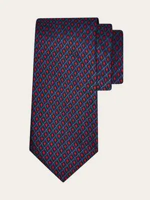 FERRAGAMO Jacquard Neck Tie - Blue