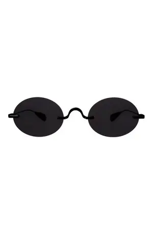 LYNDON EYEWEAR Havana Sunglasses - Matte Black /grey