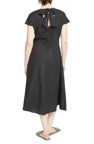 Universal Standard Louvre Tie Back Maxi Dress