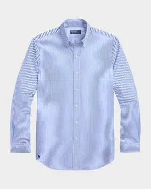 Polo Ralph Lauren Men & Apos;s Classic-fit Check Poplin Sport Shirt Blue