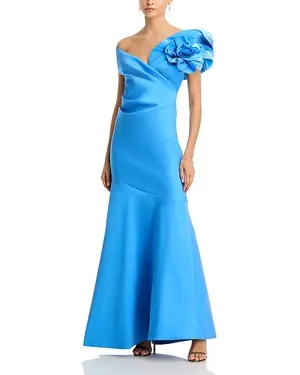 Rickie Freeman For Teri Jon Stretch Gazar Gown