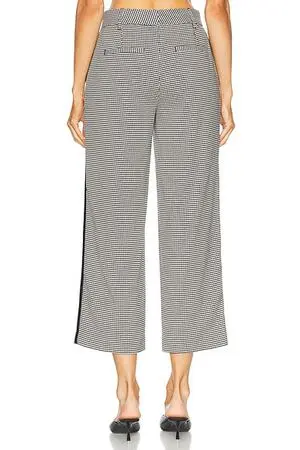 Simkhai Cropped Button Hem Pant