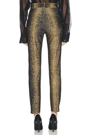 Norma Kamali High Waisted Pencil Leg Jeans