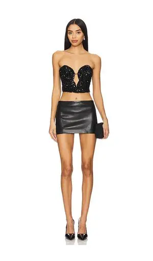 Bardot Eleni Velvet Sequin Bustier