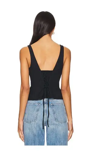 Free People A Moment In Time Vest - Black