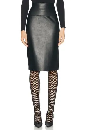 Norma Kamali Leather Skirts