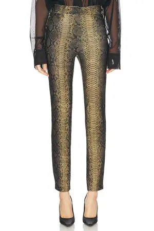 Norma Kamali High Waisted Pencil Leg Jeans