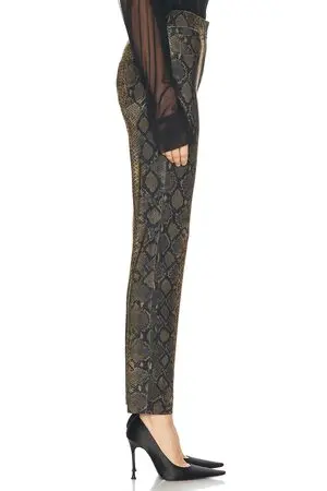 Norma Kamali High Waisted Pencil Leg Jeans