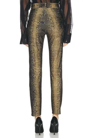 Norma Kamali High Waisted Pencil Leg Jeans