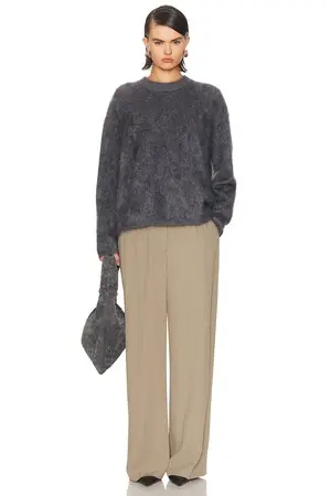 LISA YANG Natalia Sweater - Graphite Brushed