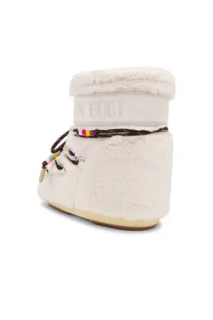 Moon Boot Icon Low Faux Fur Beads Boots