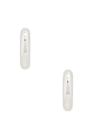 JENNIFER FISHER Samira Huggie Earrings In Metallic - Silver