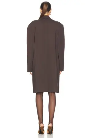 Norma Kamali Oversized Double Breasted Jacket - Espresso