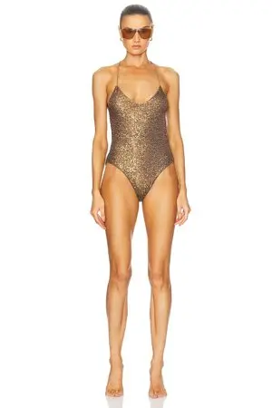 Norma Kamali Low Back Fara Slip One Piece Swimsuit