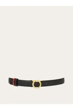 FERRAGAMO Reversible Gancini Belt Red