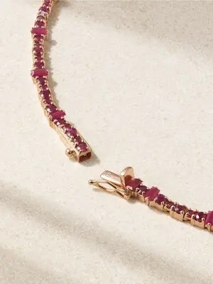 Ileana Makri Rivulet 18-karat Gold Ruby Necklace