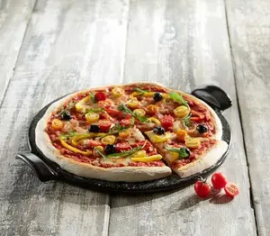 EMILE HENRY Made In France 14.5-inch Flame Top Pizza Stone - Burgundy