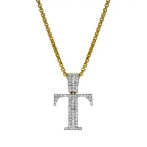 LUVMYJEWELRY T Initial Diamond Pendant