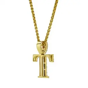 LUVMYJEWELRY T Initial Diamond Pendant