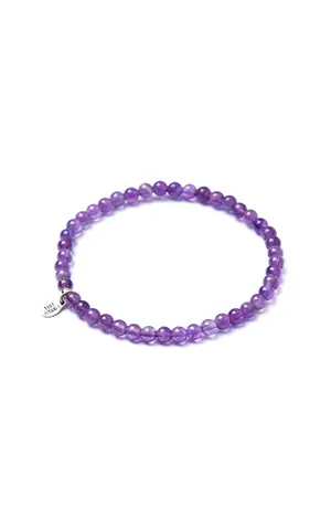 TINY RITUALS Amethyst Bead Bracelet - Purple