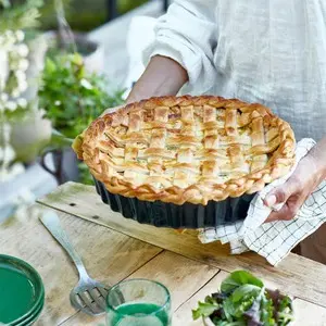 EMILE HENRY 11-inch Deep Tart Dish - Cedar
