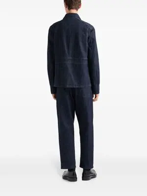 Prada Enamel-triangle Logo Trousers