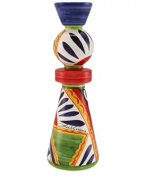 Dolce & Gabbana Graphic-print Candle Holder - Green