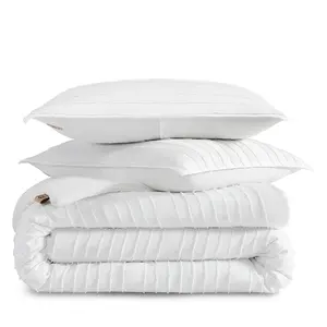 UGG Devon Comforter Set, King Bright White Stripe