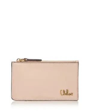 Chloé Iconic Small Leather Purse - Cement Pink