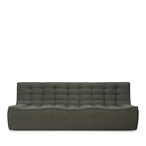 ETHNICRAFT Three Seater Sofa Moss