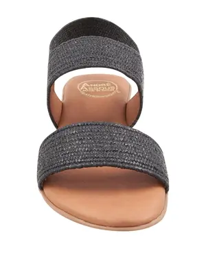 Andre Assous Nigella Woven Sandals - Black