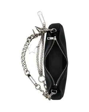 Marc Jacobs The Star Charm Leather Shoulder Bag - Black