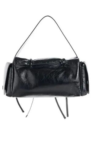 Acne Studios Micro Multipocket Crinkled Leather Baguette