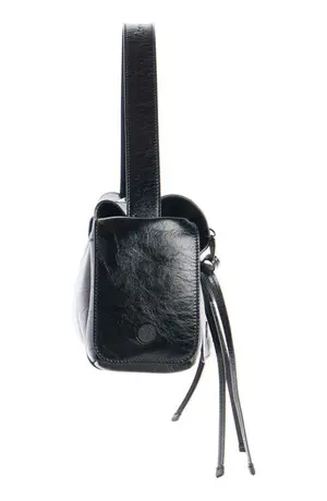 Acne Studios Micro Multipocket Crinkled Leather Baguette