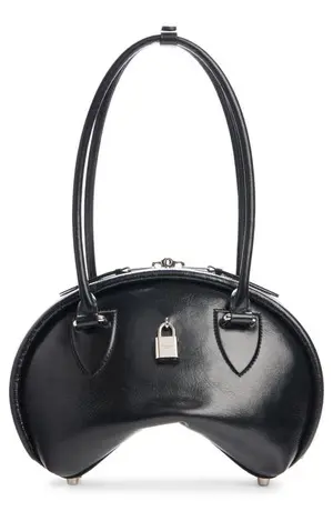Acne Studios Bowlina Leather Shoulder Bag - Black