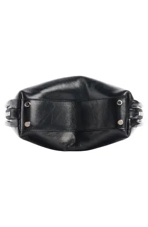 Acne Studios Bowlina Leather Shoulder Bag - Black