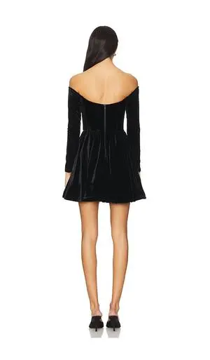 Bardot Emlyn Velour Mini Dress