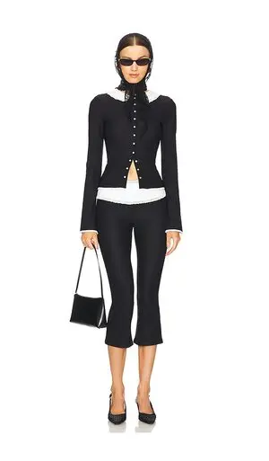 FAIT PAR FOUTCH Edith Cardigan - Black