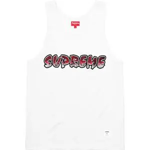 Supreme Splatter Tank Top - White