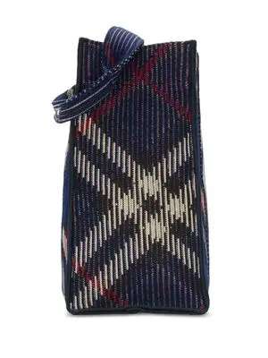Burberry Vintage Check Tote - Blue