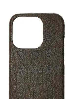 Burberry Check Leather Iphone 15 Pro Case
