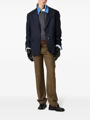 Miu Miu Gabardine-weave Bomber Jacket