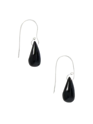 SOPHIE BUHAI Droplet Onyx Drop Earrings - Black