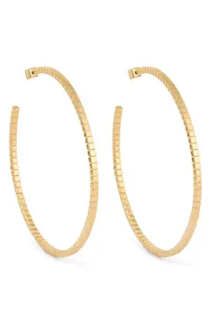 IVI LOS ANGELES Large Signore Hoop Earrings - Yellow Gold