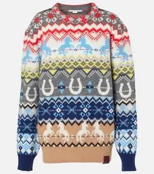 Stella McCartney Fair Isle Intarsia Wool Sweater
